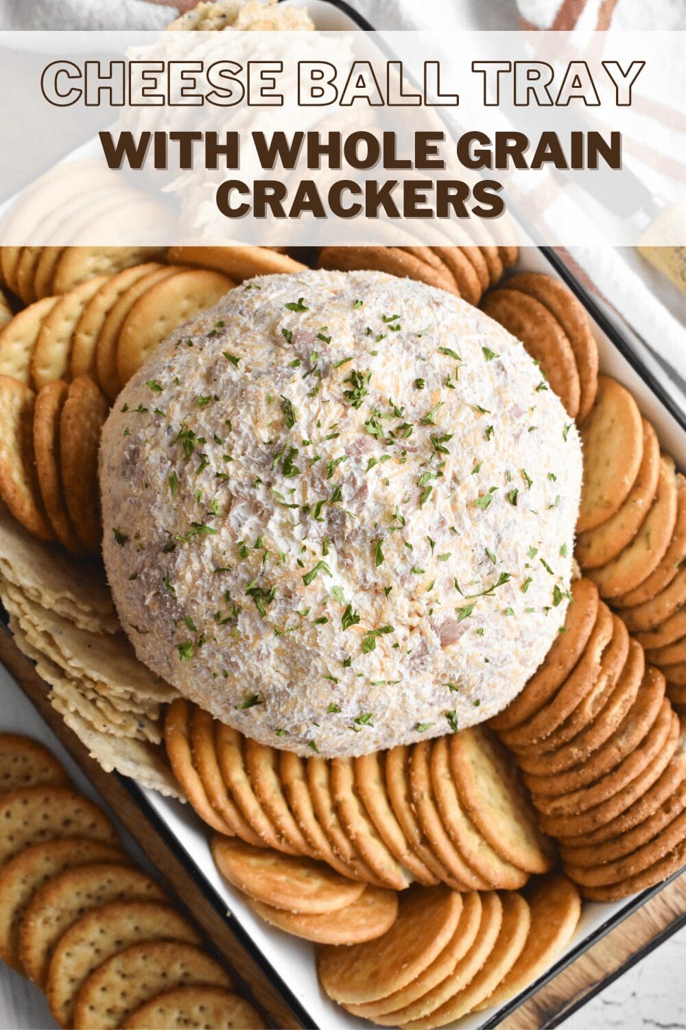 Cheese Ball Tray with Whole Grain Crackers | Eat Wheat