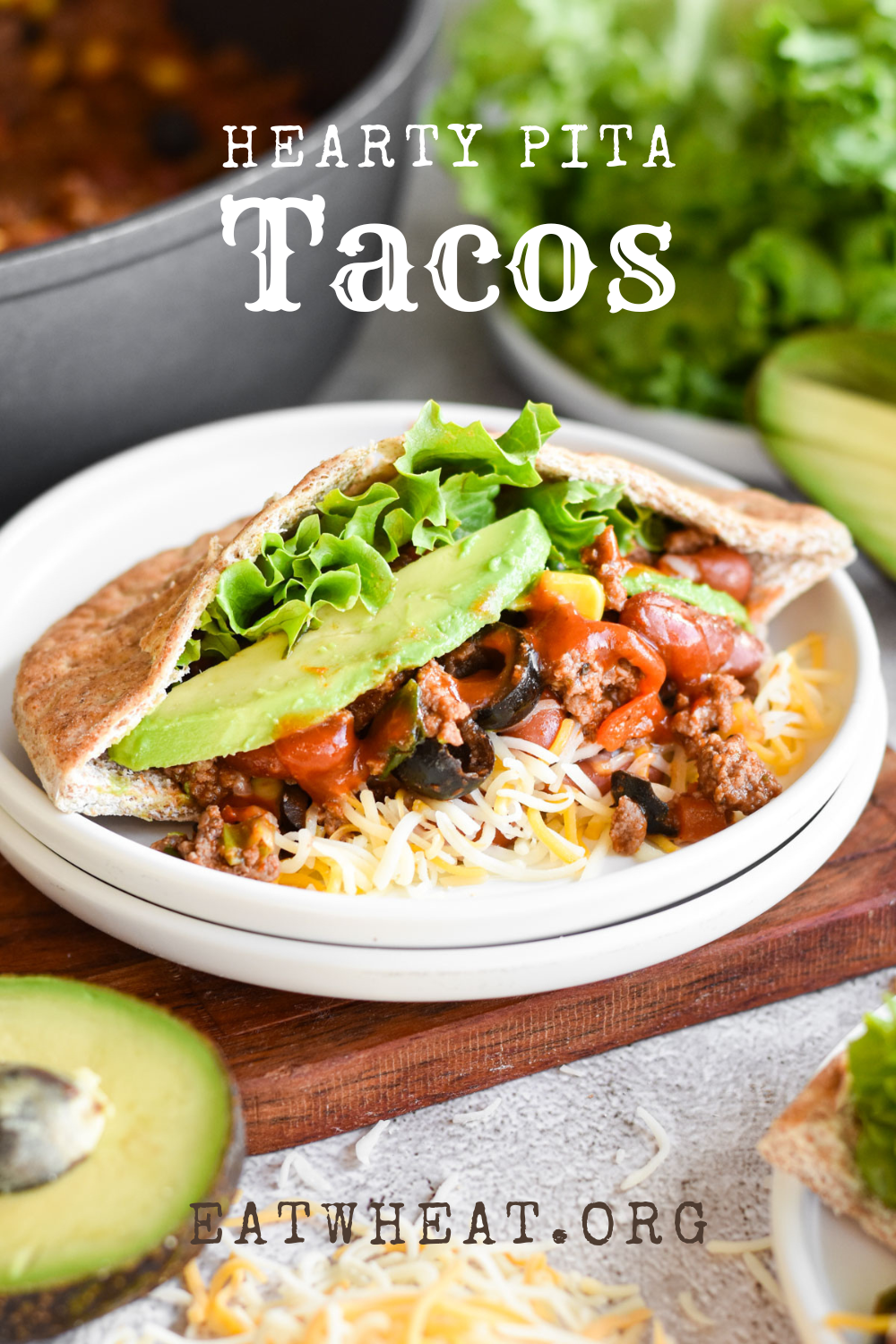 Hearty Pita Tacos | Recipes | EatWheat.org