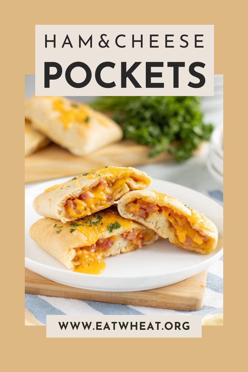 Ham & Cheese Pockets | Eat Wheat