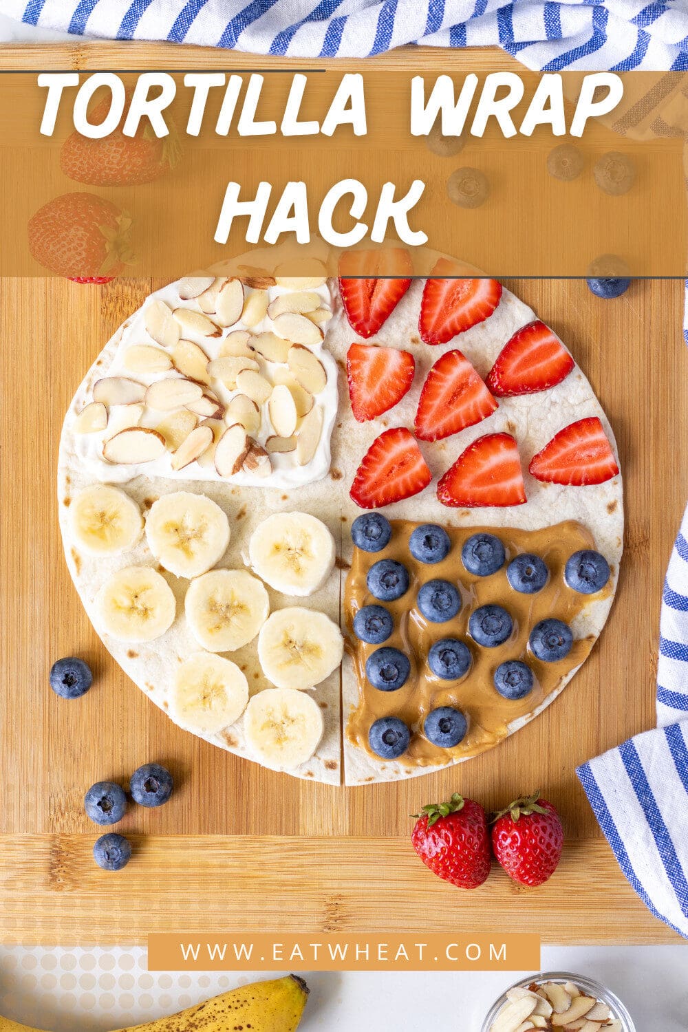 Tortilla Wrap Snack Hack travel and kid-friendly | Eat Wheat